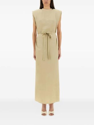 Alysi robe courte ceintur&eacute;e - Tons neutres