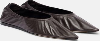 The Row Ballerines Liisa en cuir