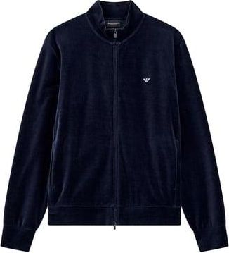 Emporio Armani Veste &agrave; logo en coton m&eacute;lang&eacute;