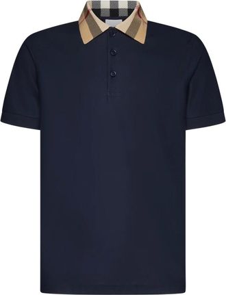 Burberry Homme, Tops, Bleu, Taille: 3XL Polo Chemises