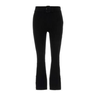 Courr&egrave;ges Femme, Pantalons, Noir, Taille: 40 FR Knit Capri Pant