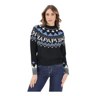 Napapijri Femme, Pulls, Noir, Taille: 40 FR Pull Ras du Cou D-Ubaye