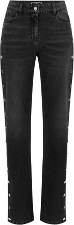 Elisabetta Franchi Femme, Jeans, Noir, Taille: W30 Boot-cut Jeans