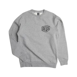 Deus Milan Address Crew - - Sweatshirts & Hoodies - Herren - Grau - L