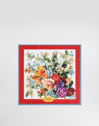 Dolce & Gabbana Tuch 50 X 50 Aus Seidentwill - Frau Schals Und Tücher Mehrfarbig Onesize
