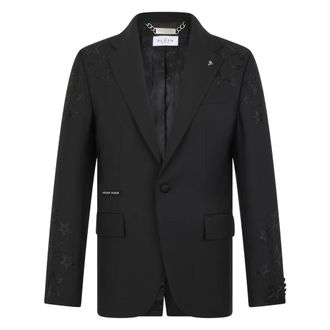 Philipp Plein Blazer Gigolo Fit Stars Stones - - Jackets - Herren - Schwarzk - 2XL