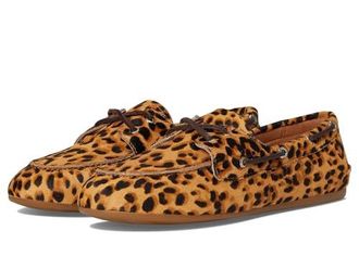 Sperry Top-Sider Slimboat Chaussures bateau standard en cuir l&eacute;opard pour femme, multicolore, 41 EU