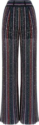 Missoni Femme, Pantalons, Multicolore, Taille: 38 FR Wide Pantalons