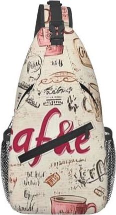 Generic Sac &agrave; bandouli&egrave;re motif grain de caf&eacute; pour homme, sac &agrave; dos de randonn&eacute;e pour homme