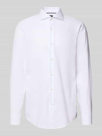 HUGO BOSS Slim Fit Businesshemd aus Baumwolle mit Kentkragen Modell HANK