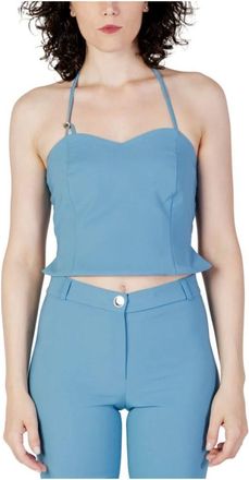 Rinascimento Femme, Tops, Bleu, Taille: 38 FR Sfiancata Top