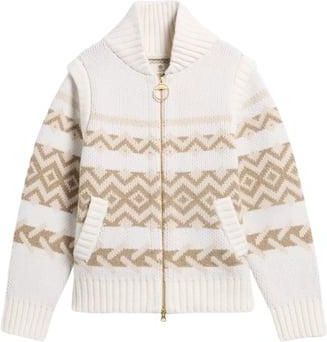 Barbour Gilet col montant en laine m&eacute;lang&eacute;e