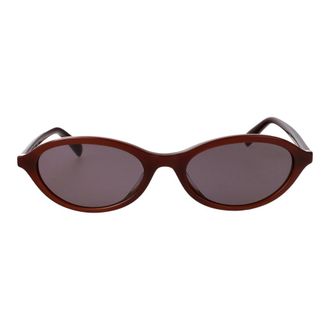 Emporio Armani Oval Bold Acetat Sonnenbrille - - Accessories - Damen - Braun - 52 MM