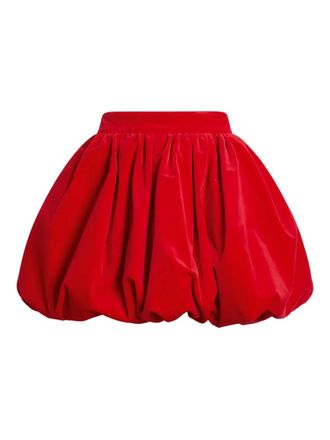 Patou Bubble Faltenrock mit Ballonärmeln - Rot