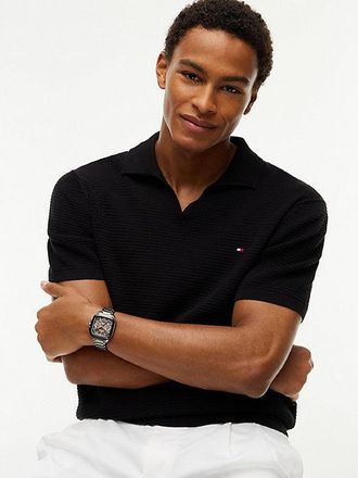 Tommy Hilfiger Montre &agrave; cadran carr&eacute; gris acier