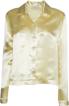 Philosophy di Lorenzo Serafini Femme, Blouses et Chemises, Jaune, Taille: 34 FR Romantic Viscose Blouse