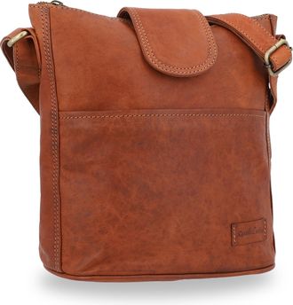 Gusti Ledertasche Damen Jacqueline S New | Handgefertigte Umh&auml;ngetasche Damen Leder f&uuml;r Alltag & B&uuml;ro | AirTag-Fach & Praktische F&auml;cheraufteilung