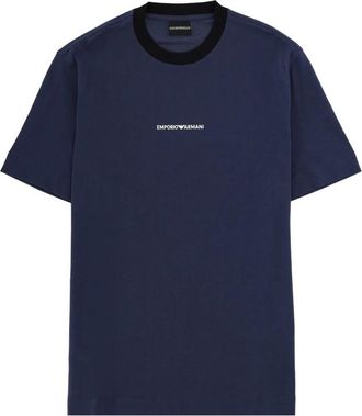Emporio Armani T-Shirt - - Tops - Herren - Blau - S
