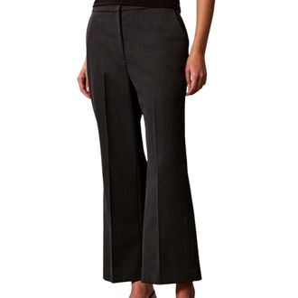 Calvin Klein Worsted Wool Fashion Trouser - - Trousers - Damen - Grau - 2XS