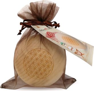 Zirben Familie ZirbenKugel mit Gravur Blume des Lebens duftende Holzkugel aus naturbelassene ZirbenHolz EIN Produkt der ZirbenFamilie - bekannt aus dem Fachhandel & 