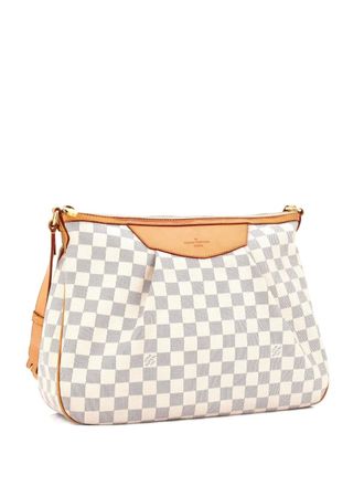 Louis Vuitton Siracusa Handtasche Damier MM Schultertasche - Wei&szlig;