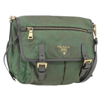 Prada Sac bandouli&egrave;re en nylon Pre-owned - Femme - Pre-owned - Vert - Taille: ONE Size