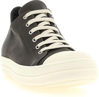 Rick Owens Calfskin Low-Top Sneaker - Black