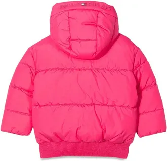 Tommy Hilfiger Hooded Quilted Puffer Jacket - Pink