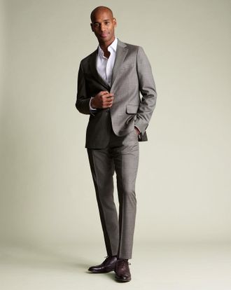 CHARLES TYRWHITT Italienisches Luxusanzugsakko - Grau