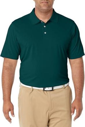 Amazon Essentials Polo de Golf à Manches Courtes, Évacuation de lHumidité et Séchage Rapide Homme, Vert Foncé, XXL