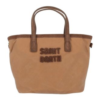 MC2 Saint Barth Cabas avec logo lettrage - Femme - Sacs - Beige - Taille: ONE Size