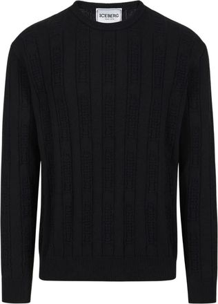 Iceberg Homme, Pulls, Noir, Taille: XL Pull Ras du Cou