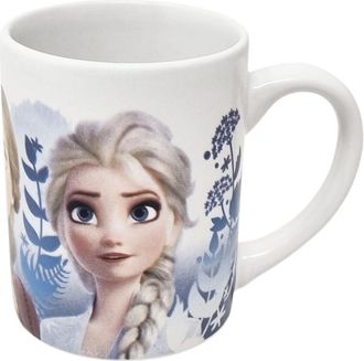 Disney Tasse Frozen 2 Film Elsa Anna Tasse aus Keramik für Frühstück Snacks 240 ml