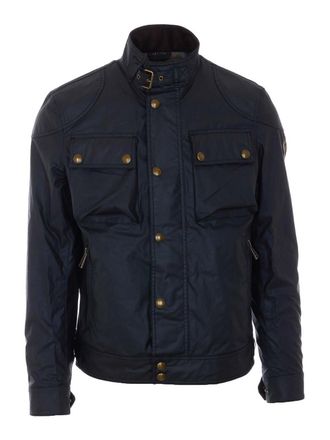 Belstaff Pull Col Roul&eacute; - Noir
