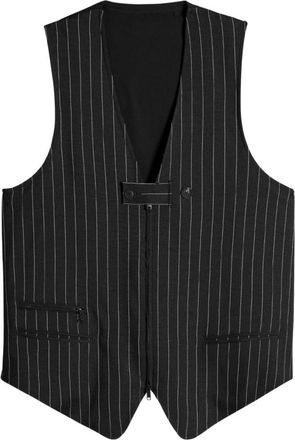 Yohji Yamamoto Homme, Costumes, Noir, Taille: M Pinstripe Tailored Vest
