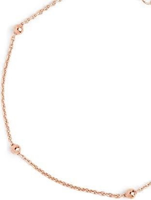 Singularu Bracelet Dots. Argent sterling 925 avec finition plaquée or rose 18 Kt. Taille unique. Longueur de chaîne 17,5 cm. Bijoux pour femme