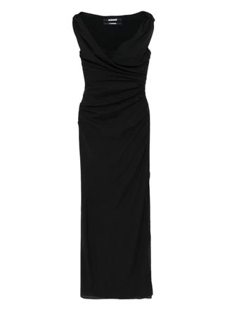 Jacquemus robe longue La Robe Rita Longue - Noir