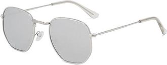 Generic Lunettes De Soleil D&eacute;coratives En M&eacute;tal For Hommes Et Femmes(Silver)