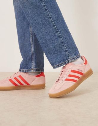 adidas Originals Gazelle Indoor - Baskets - Rose/rouge