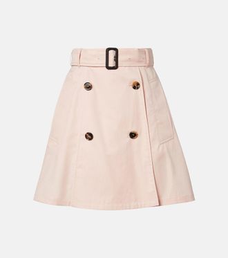 Burberry Mini-jupe Josselyn en coton &agrave; ceinture