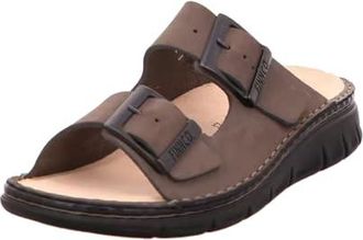 Finn Comfort Finnco Cayman Soft Mules en cuir nubuck pour homme Marron clair, marron, 47 EU Large