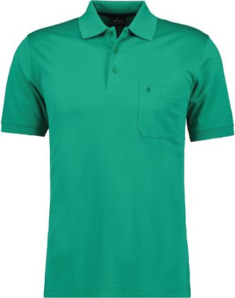 Ragman Herren Softknit-Polo mit Brusttasche, Kurzarm Smaragd-378, 3XL