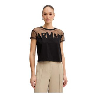 A|X Armani Exchange Logo T-Shirt - - Tops - Damen - Schwarzk - XS