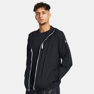 Under Armour Launch Leichte Jacke für Herren Schwarz / Schwarz / Weiß 3XL