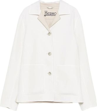 Herno Femme, Vestes, Blanc, Taille: 38 FR Veste Double Face en Pure Laine