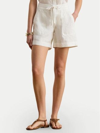 Lauren Ralph Lauren Stoffshorts 200P13694001 Wei&szlig; Regular Fit