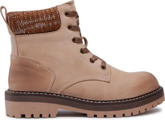 Clara Barson Schn&uuml;rstiefeletten Clara Barson WS2911-03 Beige