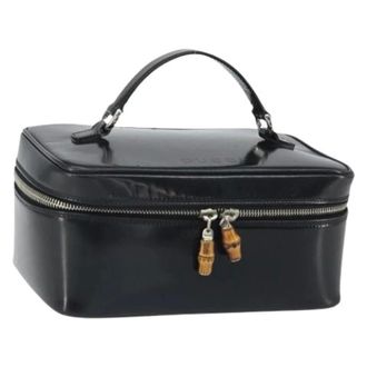 Gucci Sac &agrave; main vintage en cuir Pre-owned - Femme - Pre-owned - Noir - Taille: ONE Size