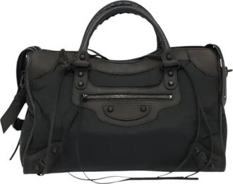 Balenciaga Pre-owned Nylon sacs-main - Femme - Pre-owned - Noir - Taille: ONE Size