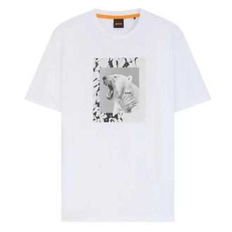 HUGO BOSS Lupo T-Shirt f&uuml;r Herren, kurz&auml;rmlig (Wei&szlig;)